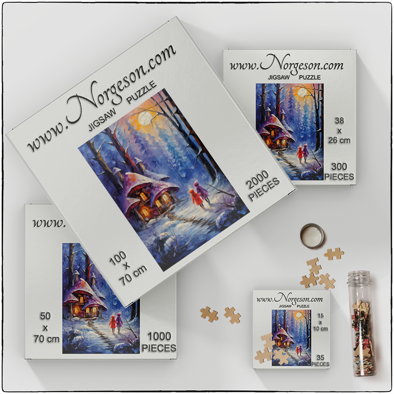 4 MushTales – Norgeson - Traditional paint by numbers