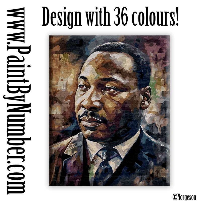 Martin Luther King jr – Norgeson - Traditional paint by numbers